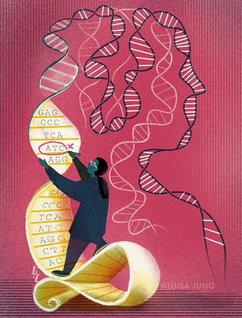 Gene Editing – Luisa Jung Illustration